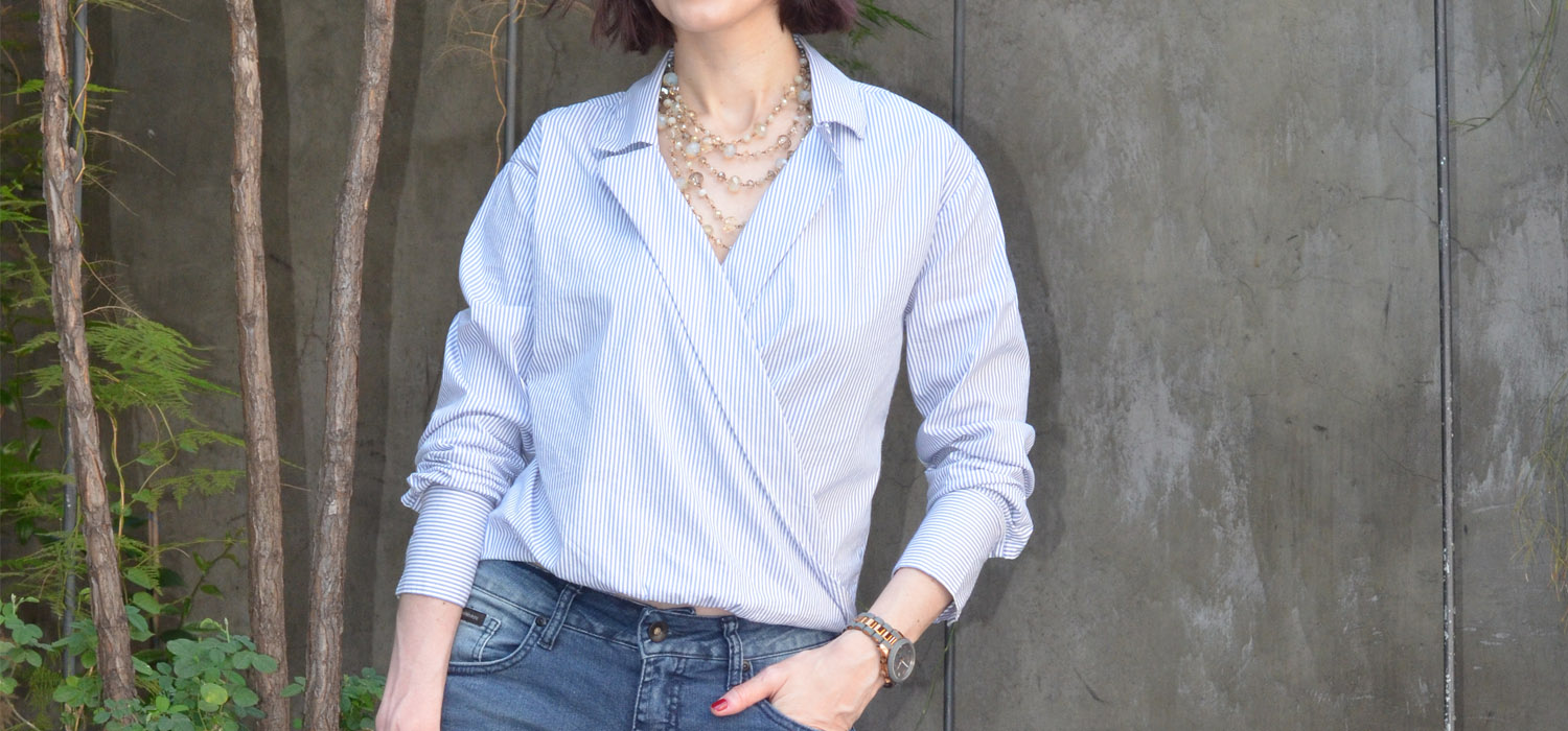 Look do Dia | Boyish Style com jeans masculino e camisa listrada ...