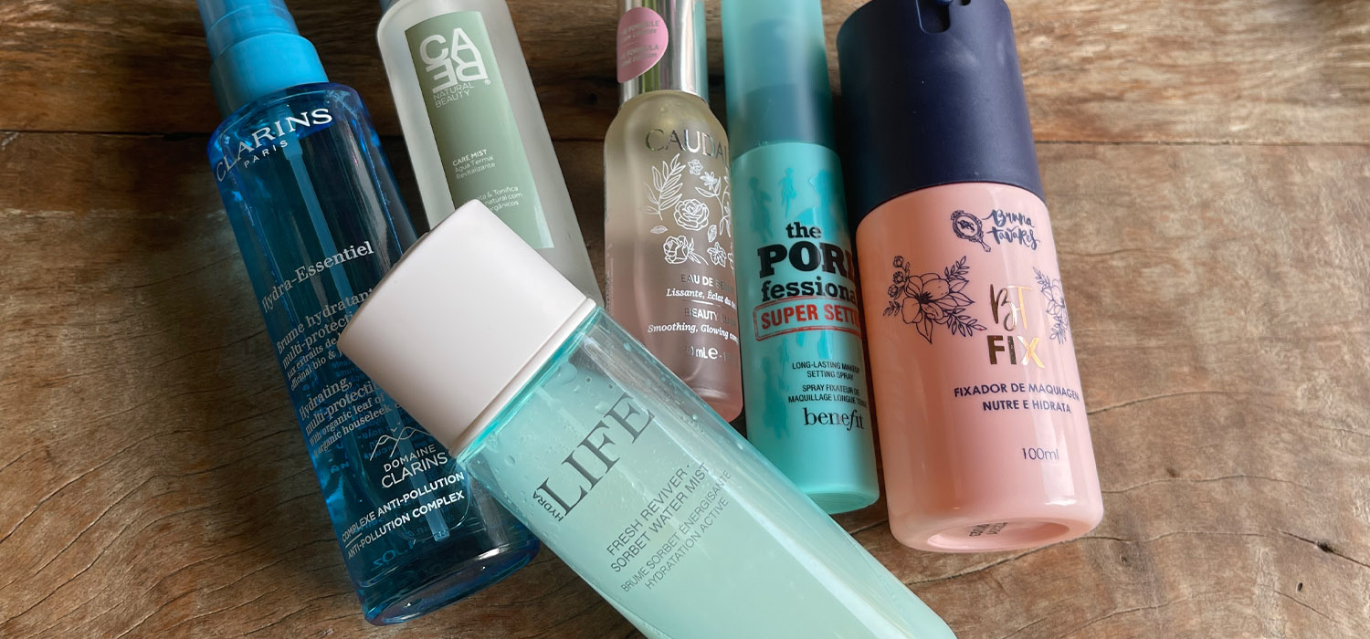 Qual melhor bruma facial e fixador de maquiagem ? Clarins, Dior ...